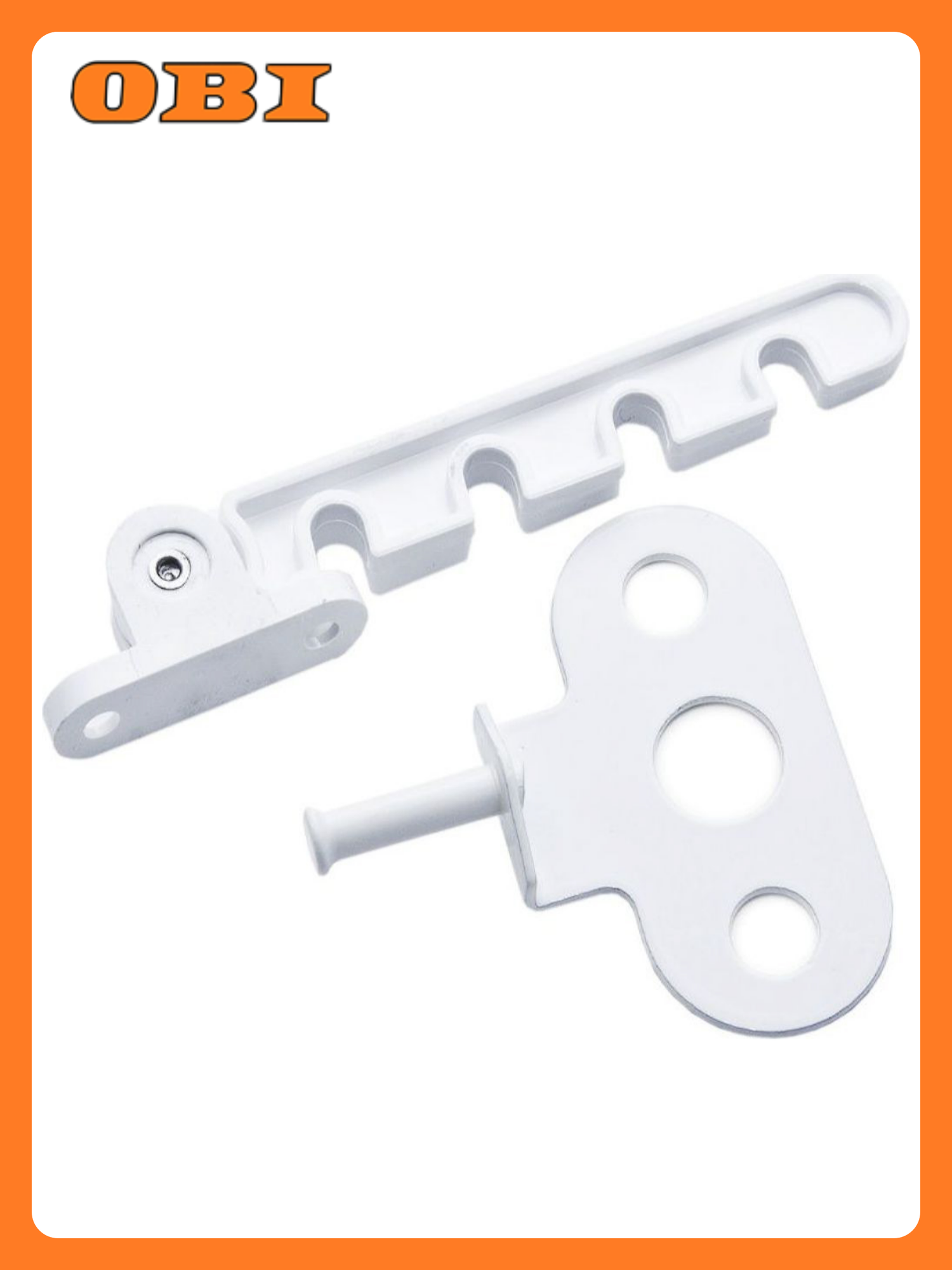 Ограничитель Tech-KREP, для окон, дверей и теплиц, пластик, белый