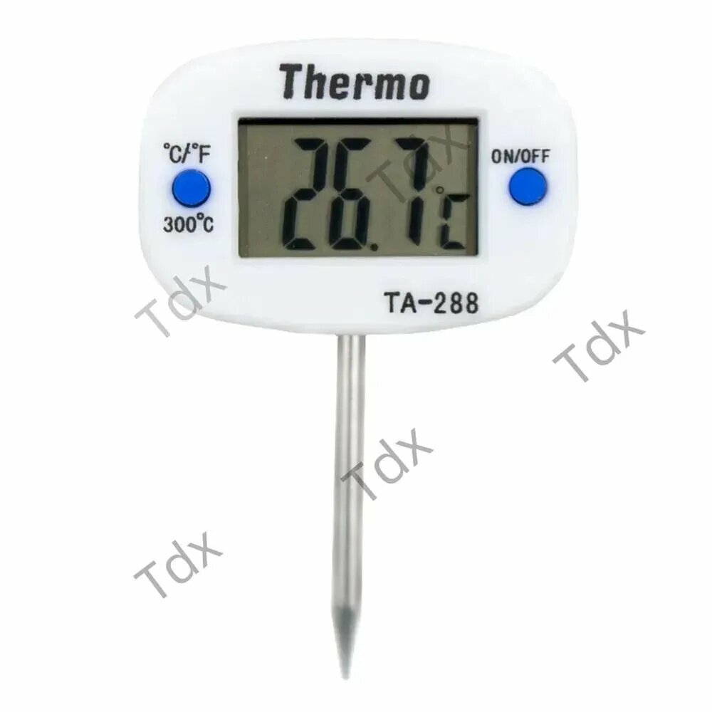 Электронный термометр поворотный для самогонного аппарата ТА-288 с коротким щупом 40 мм