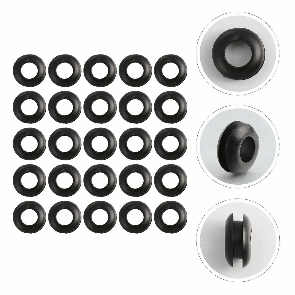 100 Штук Резиновых Уплотнительных Колец, Pvc-Материал Для Защиты Проводов