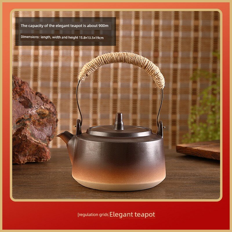 Чайник для заваривания чая в японском стиле, работающий на дровах, керамический чайник, специальный чайник для