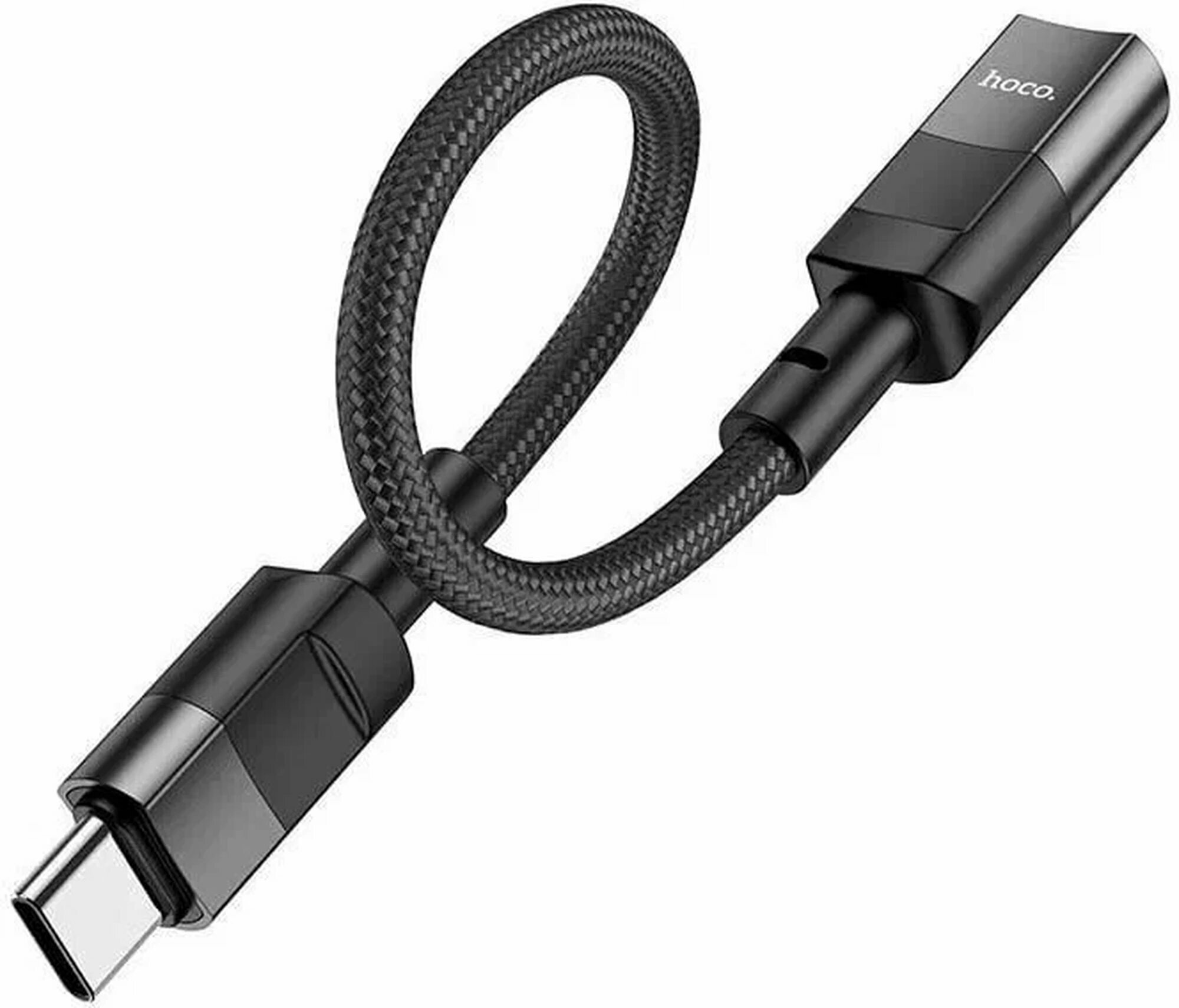 Переходник удлинитель Hoco U107, Type-C, 1,2 метра, цвет черный