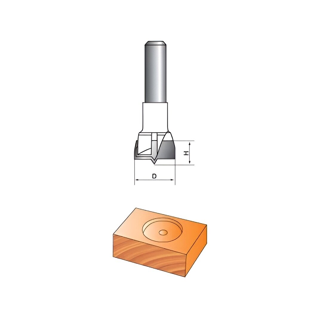Фреза Globus 1011 D45 сверло Форстнера
