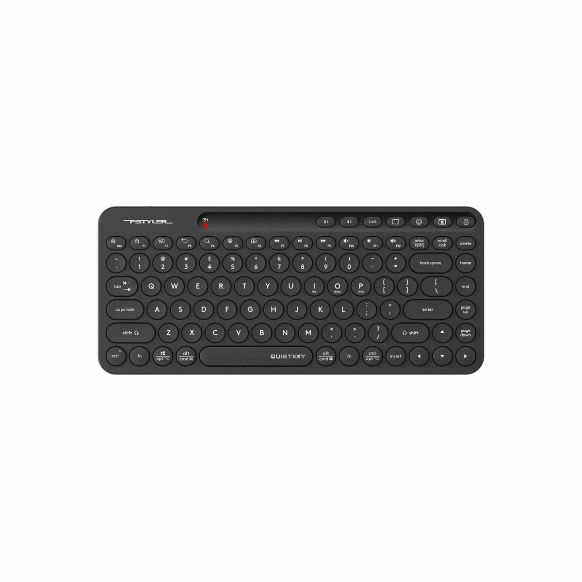 Клавиатура A4Tech Fstyler FBK36C AS USB беспр. BT/RadioSlimMultim 2010346 (2151356)
