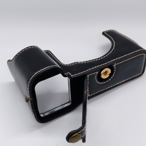 Чехол из кожи для фотокамеры Sony, подходит для A6500, A6700, A7M4, A7C, ZV-E10. Сони А7Р4/А7Р5/А7М4/А7С3[черный]