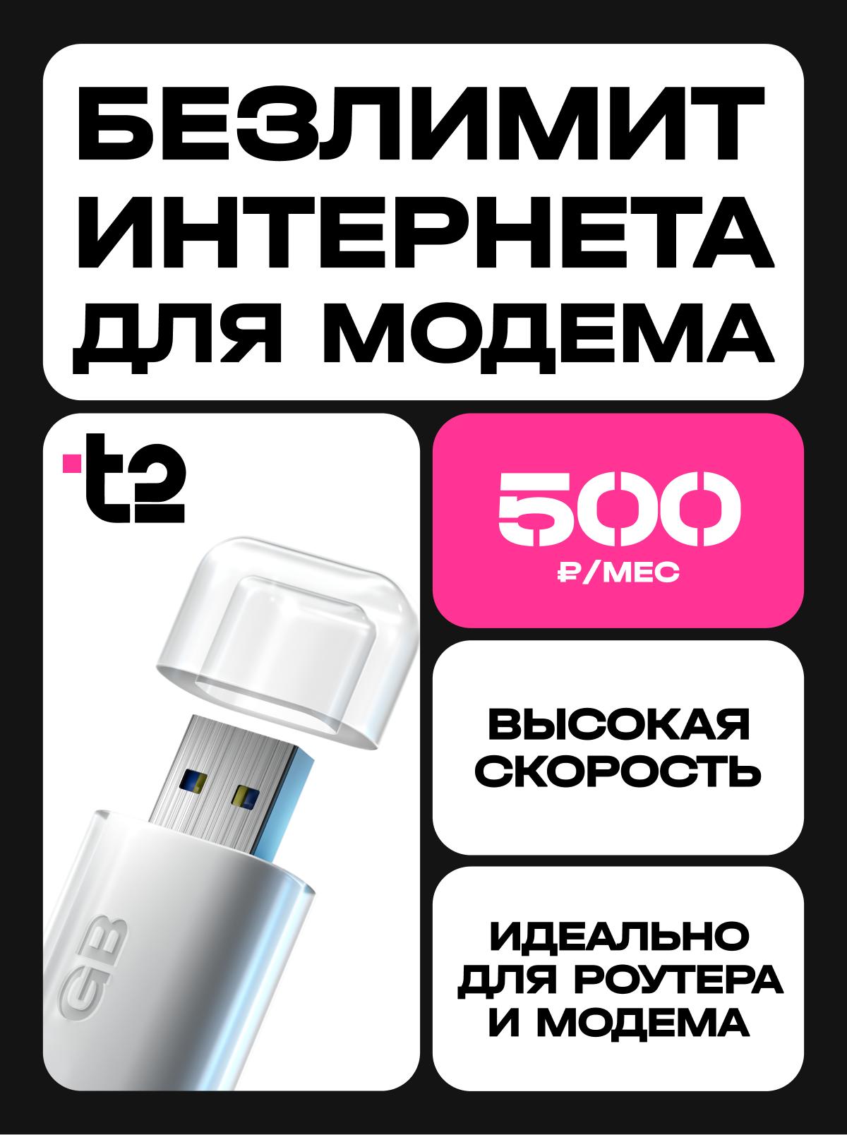Сим-картателе2 с безлимитным интернетор за 500руб тариф партнер Л