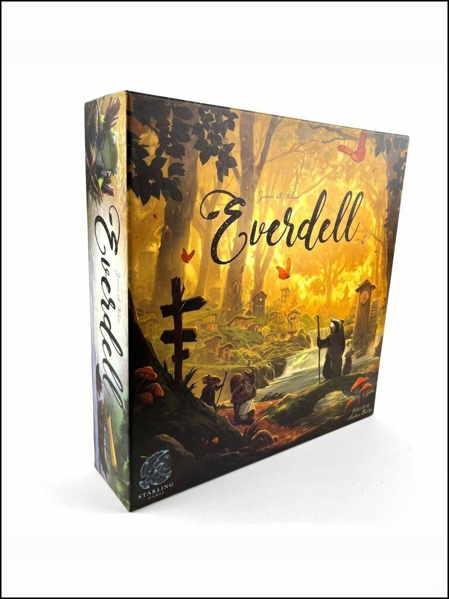 Эксклюзивная стратегическая игра Эверделл от Hobby World для 14 участников, признанный бестселлер BGG TOP с превосходным художественным оформлением, английская версия