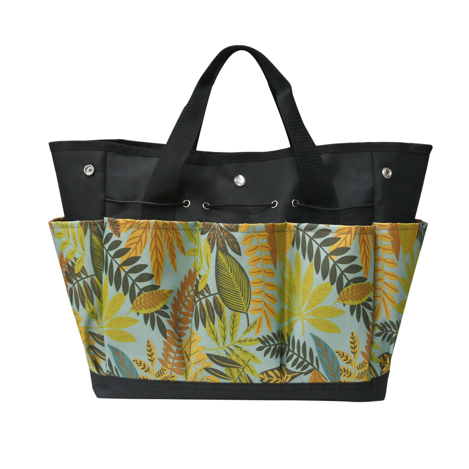 Сумка для садовых инструментов с 9 карманами Портативная сумка для садовых инструментов Водонепроницаемая сумка из оксфорда 600D Размер 34.3*17.2*30.5см Серый/Черный