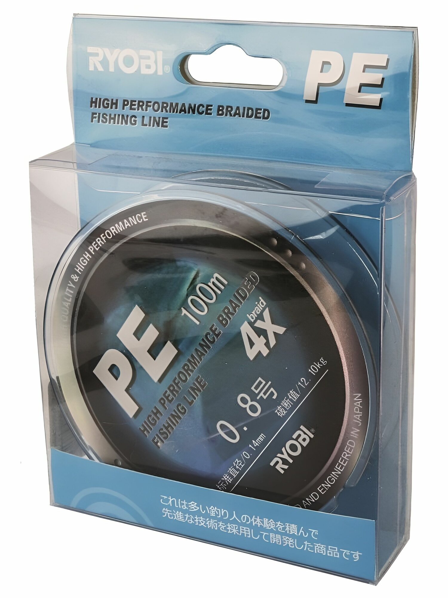 Шнур Ryobi grey 4* PE 0.32mm 34.25kg 100m