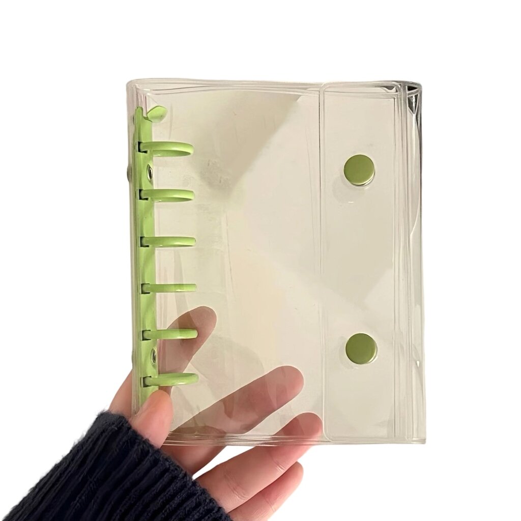 6 Колец Обложка для переплета из ПВХ Обложки для альбомов с карточками 6 Колец Обложки для фотоальбомов из ПВХ для блокнота многоразового использования Планировщик журналов