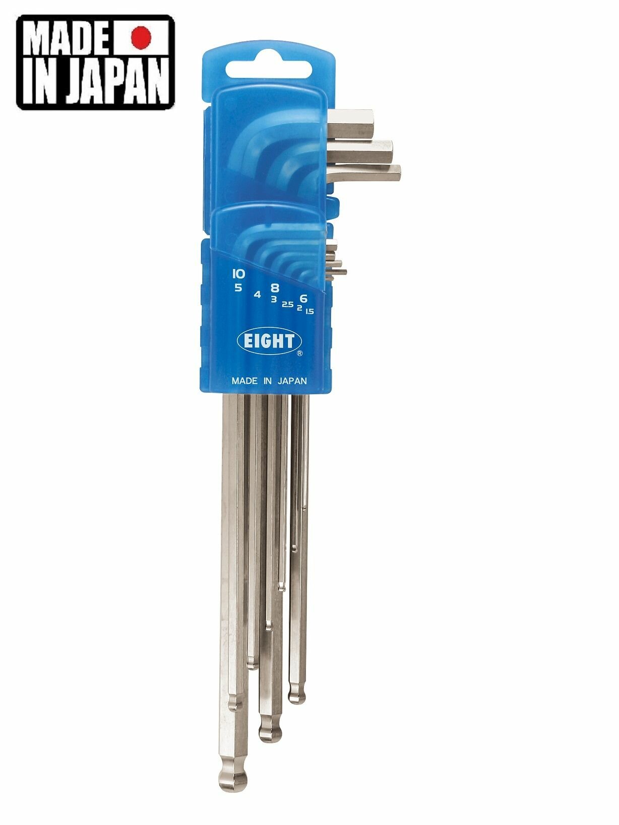Сделано в Японии набор профессиональных шестигранных ключей с шарообразной головкой EIGHT BHS-9D