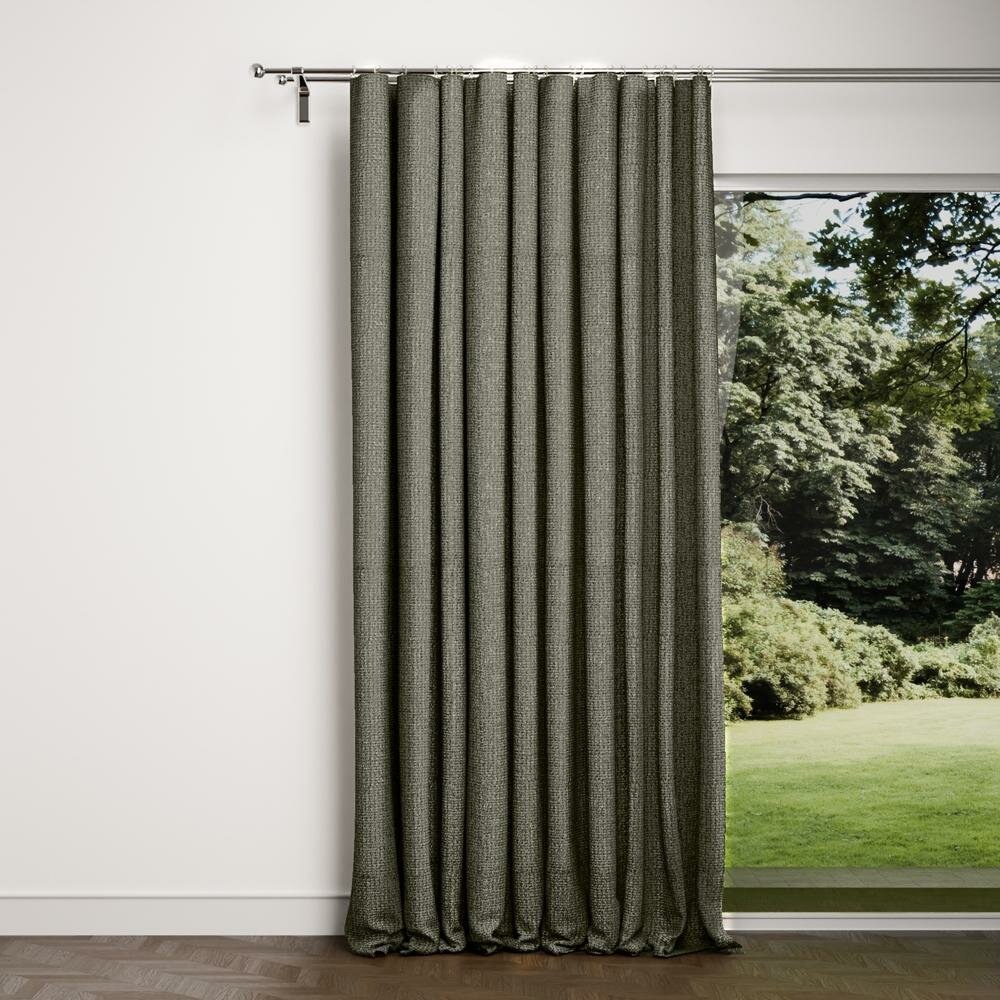 Штора на ленте Miamoza Меланж 200x280 см цвет серый