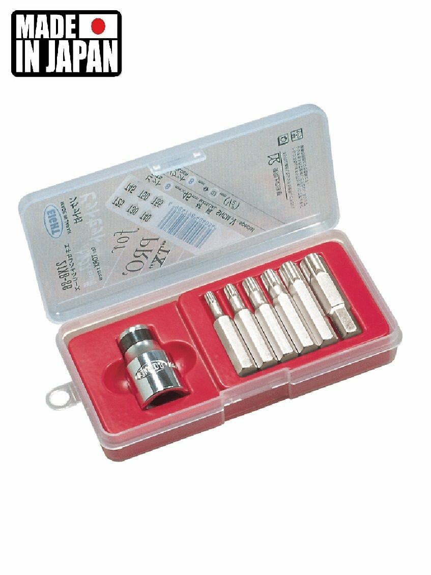 Сделано в Японии набор профессиональных бит с ударной головкой TORX 21XB-S6 EIGHT