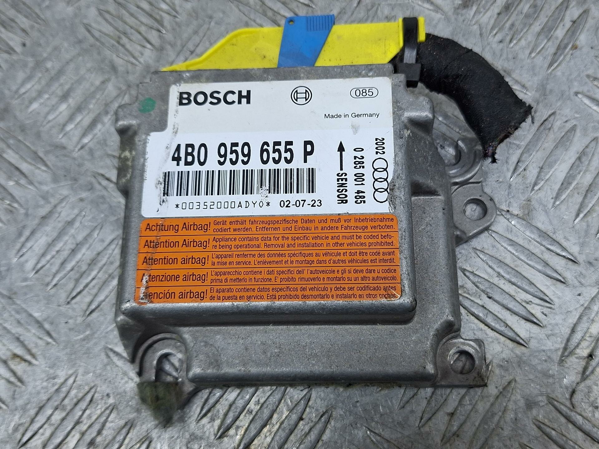 Блок управления подушками безопасности Audi A6 C5 рест. (2001 - 2005) 4B0959655P