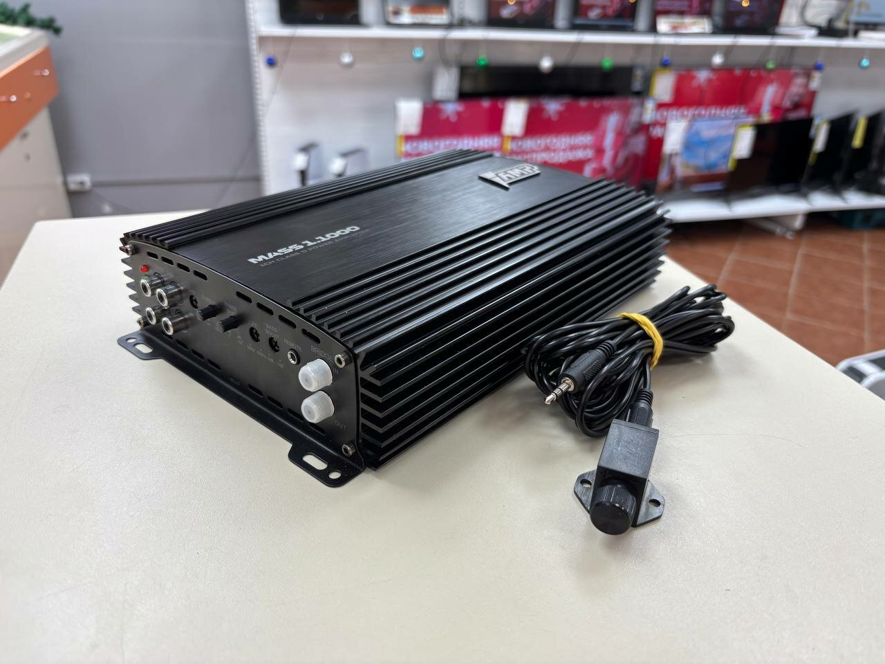 Усилитель AMP MASS 1.1000, моноблок, 1 канал, класс D, 1900W, б/у, уценка