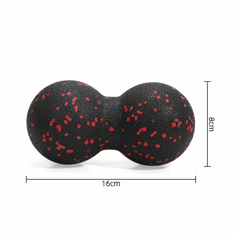 Мяч для МФР, мячик массажный двойной 8х18 см