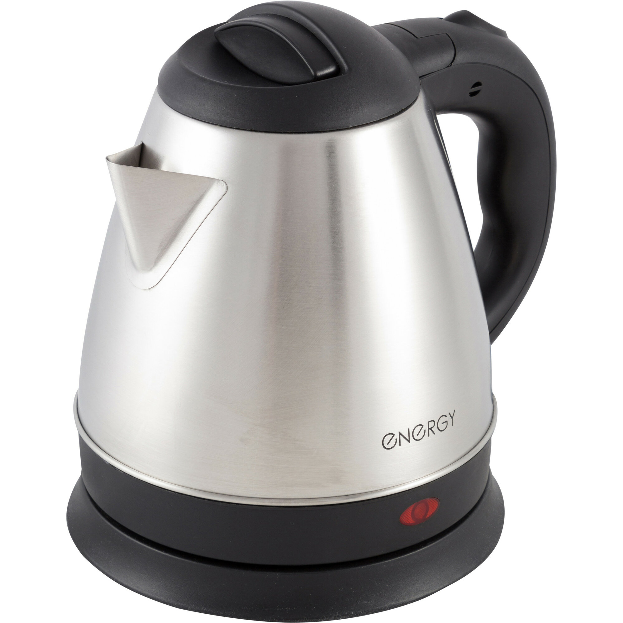 Электрический чайник ENERGY E-212, 1500 Вт, 1,2 л, металл, серебристый