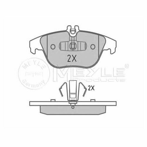 Колодки тормозные дисковые (комплект 4 шт.) Meyle 0252425418 для Mercedes GLK-CLASS X204