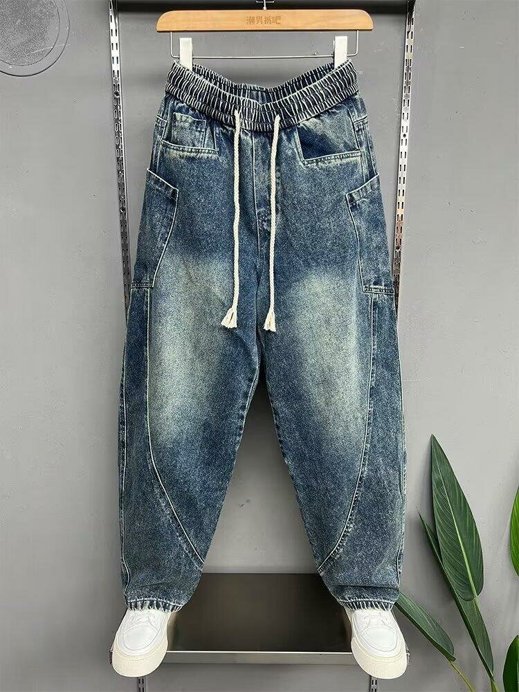 MON Мужские Шорты Деним Премиум Хлопок Стиральные Лето Деним, Размер_2XL