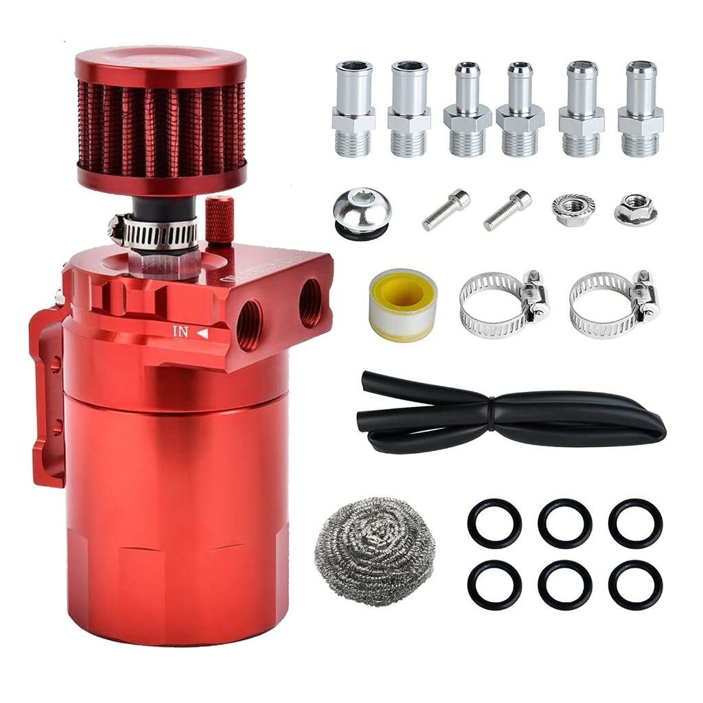 Маслоприемник с воздушным фильтром для автомобиля, красный - С воздушным фильтром