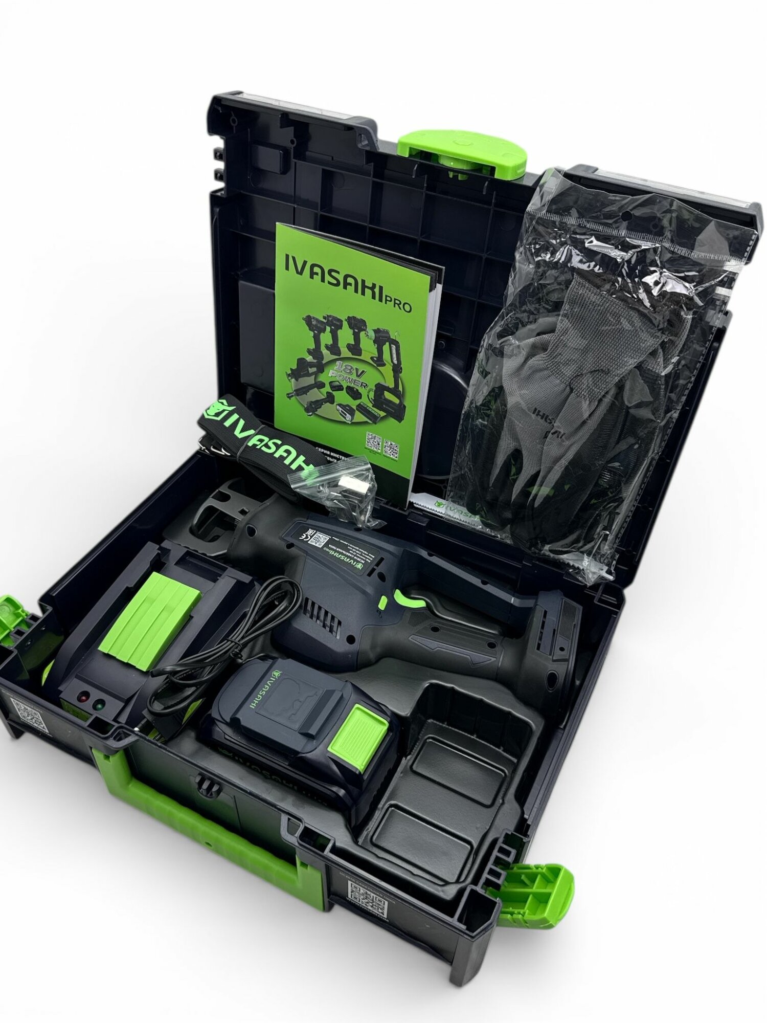 IVASAKI Pro сабельная пила аккумуляторная НС201К оригинал 1АКБ 8ач 1зу 3ач