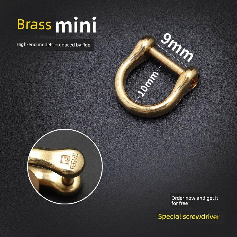 Брелок с пряжкой в форме подковы из чистого титанового сплава, мужской брелок в форме подковы из нержавеющей стали 316,