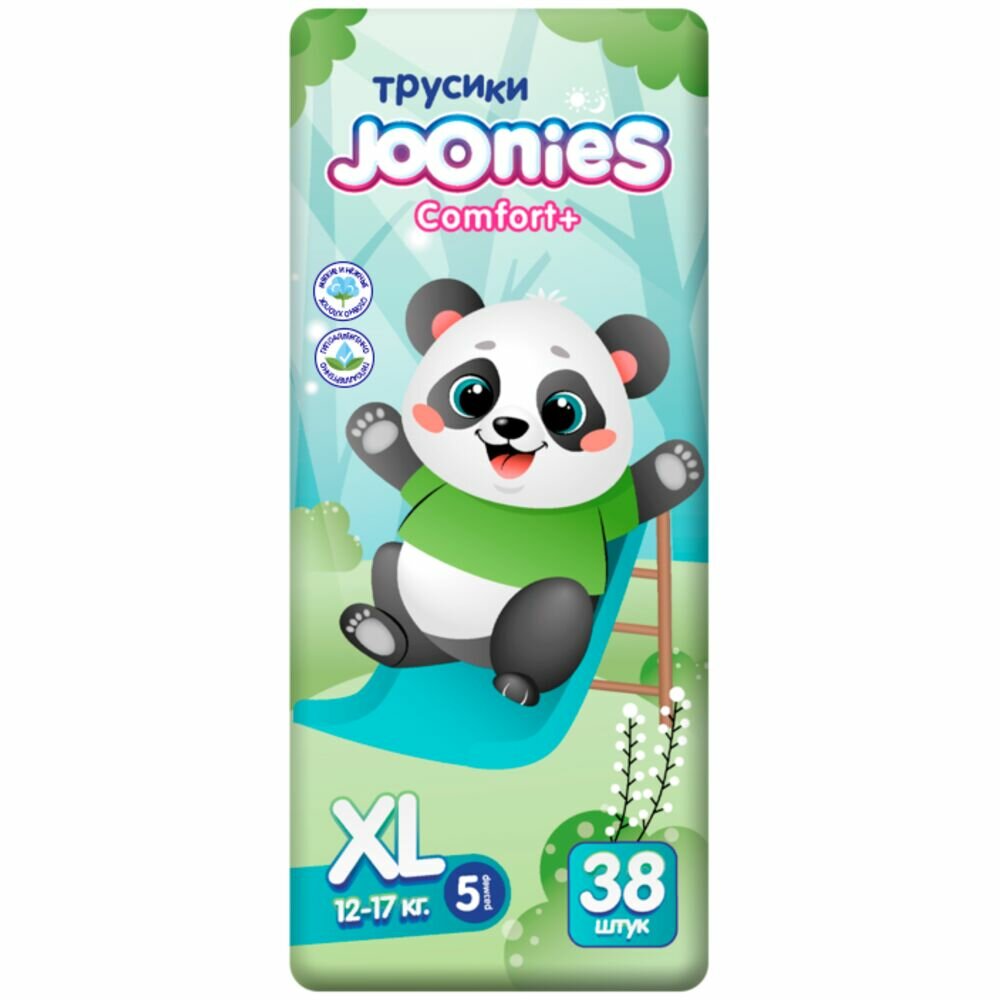 Joonies Трусики Comfort+, XL (12-17 кг.), 38 шт, 2 упаковки