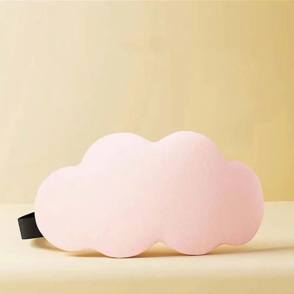 Патч из ледяного шелка, затемняющая маска для глаз, портативная мягкая маска для сна, легкая Pink