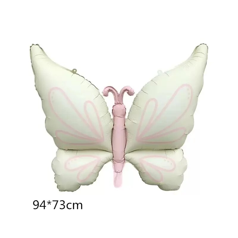 3D бабочка из алюминиевой пленки FEMAILY для дня рождения 1-white