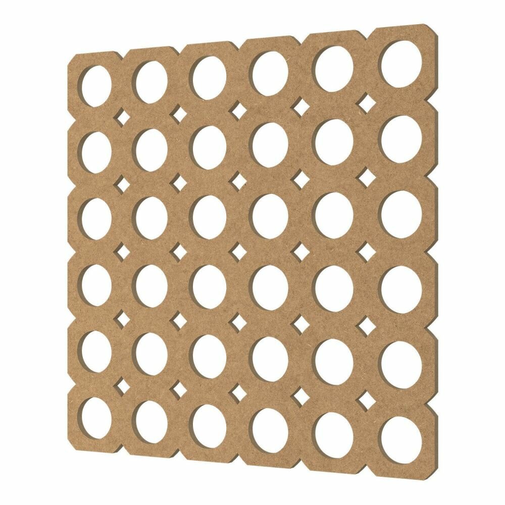 Перфорированная Панель Cosca Цирко ХДФ Без Отделки В1030хШ695 мм / Коска.