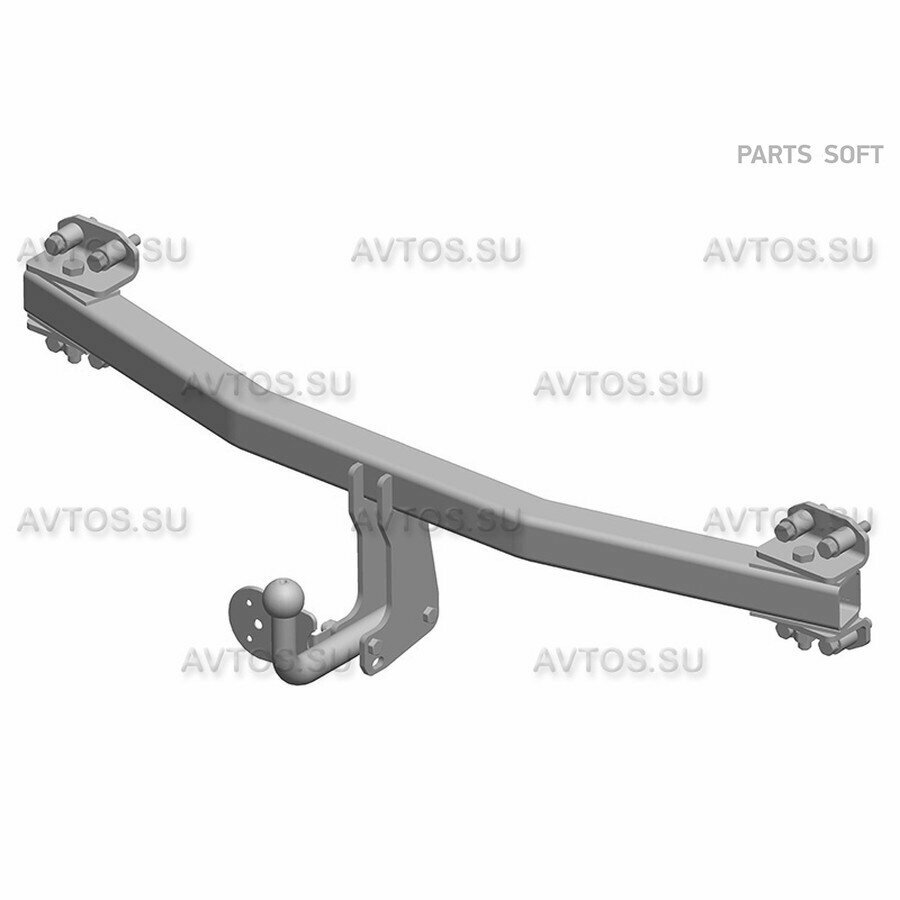 ТСУ VOLKSWAGEN TOUAREG 2003с электропроводкой от официального дистрибьютора, AVTOS, артикул VW20