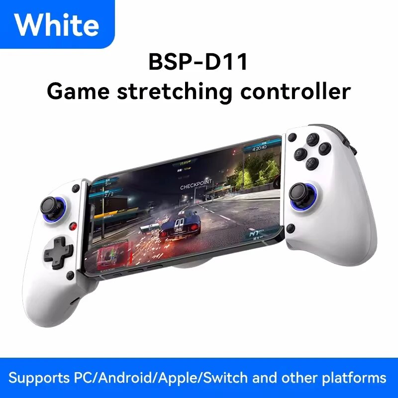 Белый геймпад BSP-D11 для смартфона, Switch, PC, Android, Apple