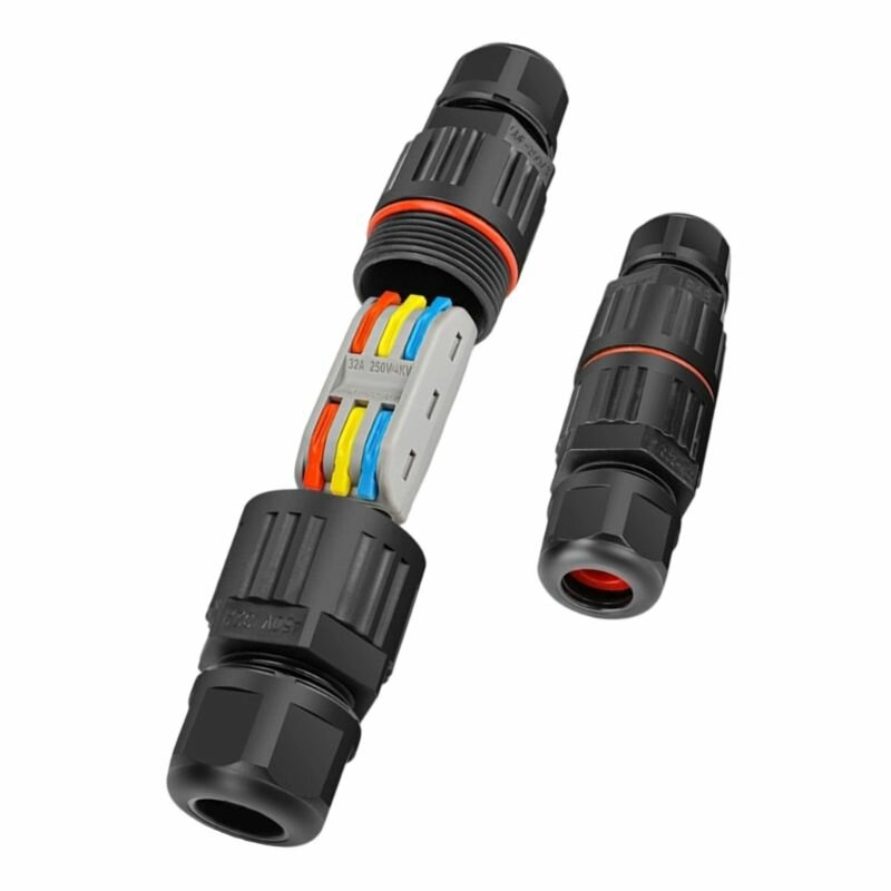 Наружная водонепроницаемая клеммная колодка соединитель проводов-три входа и три выхода