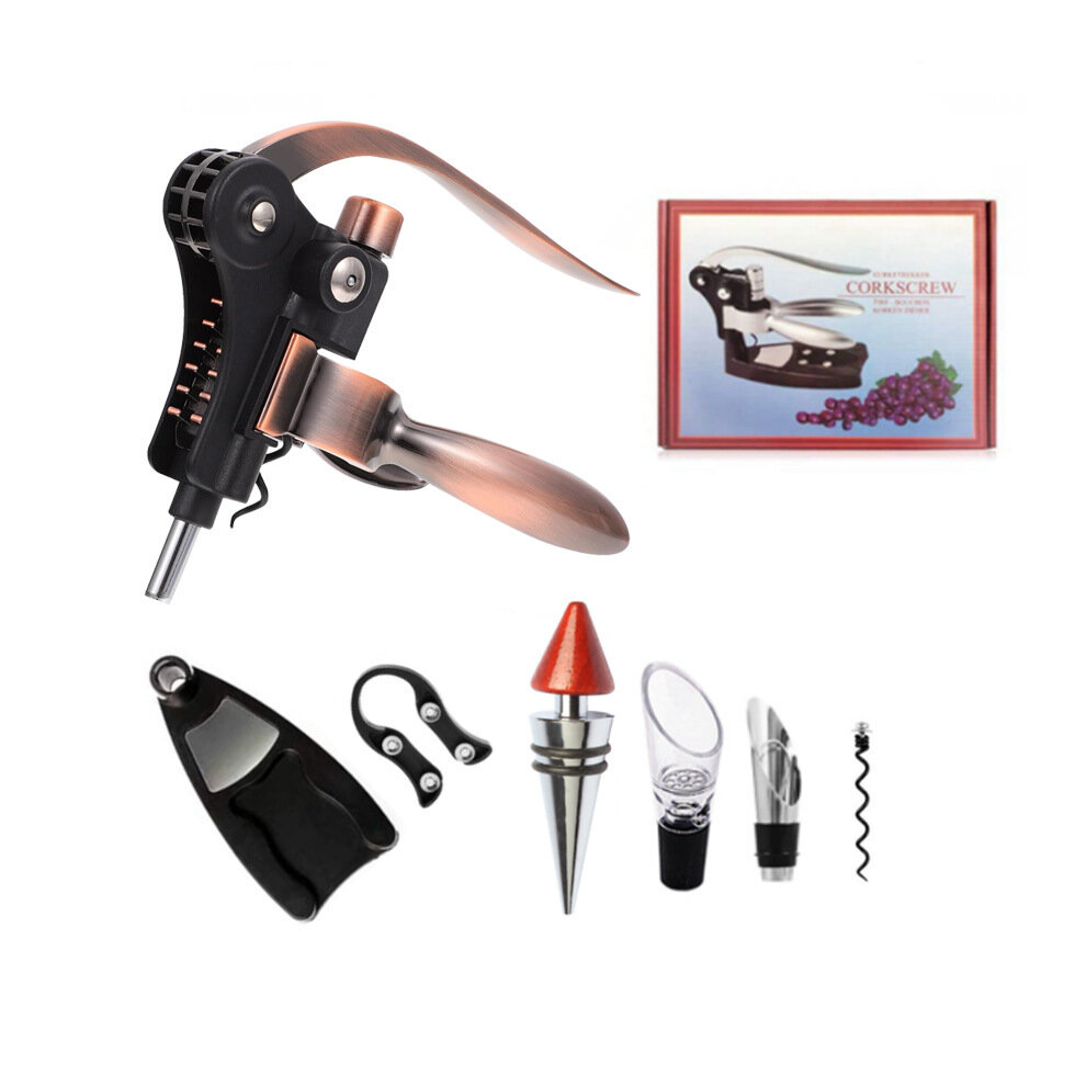 Набор открывалок для бутылок красного вина от производителя, популярный, с головой кролика, электролитически покрытые инструменты для вина в форме кролика, материал из цинкового сплава