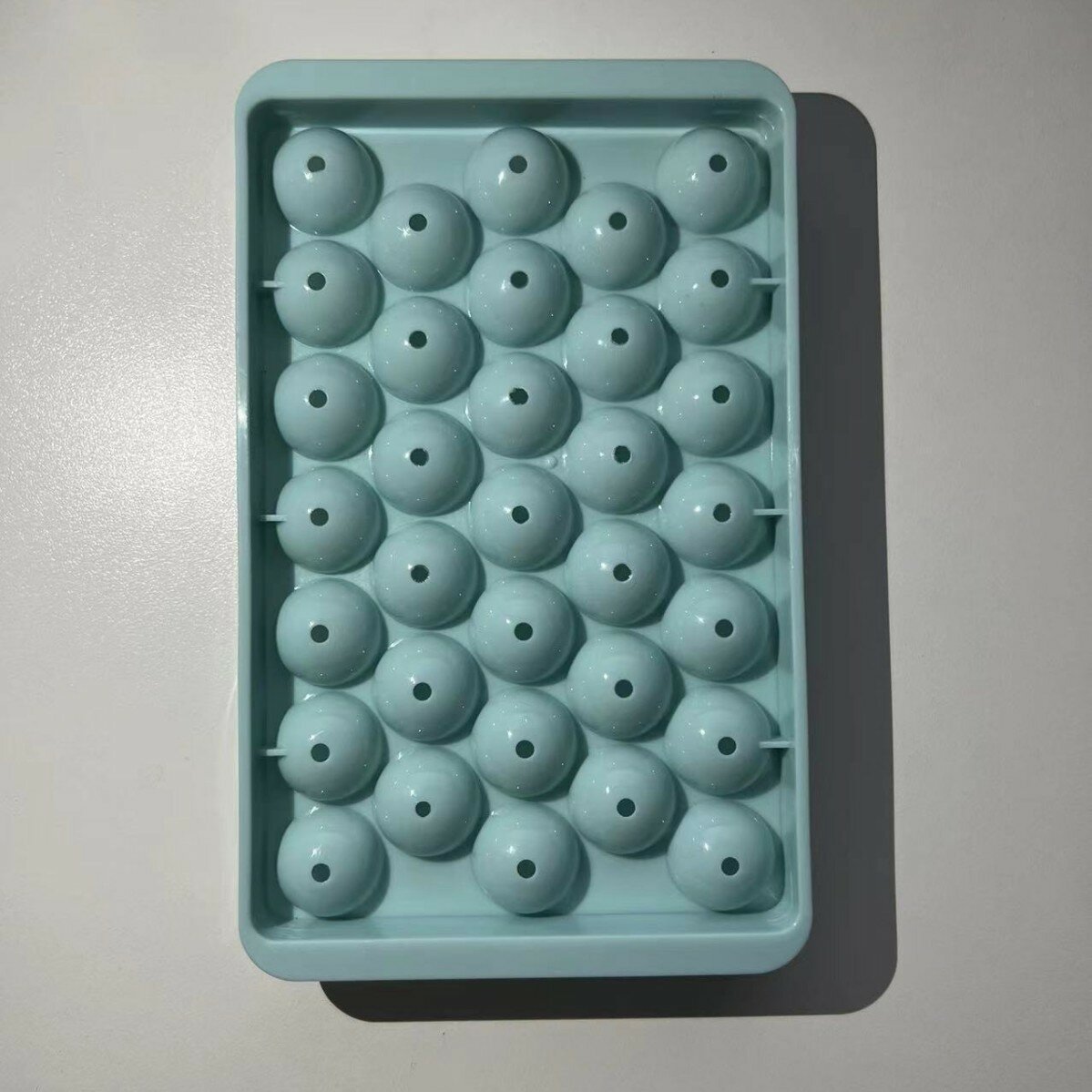 Формочка для домашнего льда, круглая, с крышкой, для использования в холодильнике, популярная креативная форма для