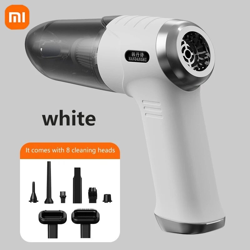 Xiaomi 8-в-1 Автомобильный пылесос Портативный мини-беспроводной пылесос 45000pa Мощная автомобильная всасывающая машина для автомобиля, дома
