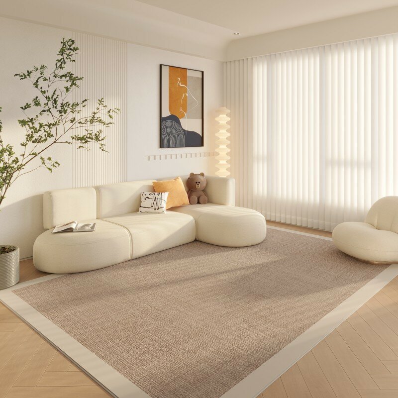 Простой полосатый ковер из кристального бархата для гостиной, дивана и кофейного стола, грязеотталкивающий и износостойкий большой ковер, простой в уходе, доступен для дропшиппинга
