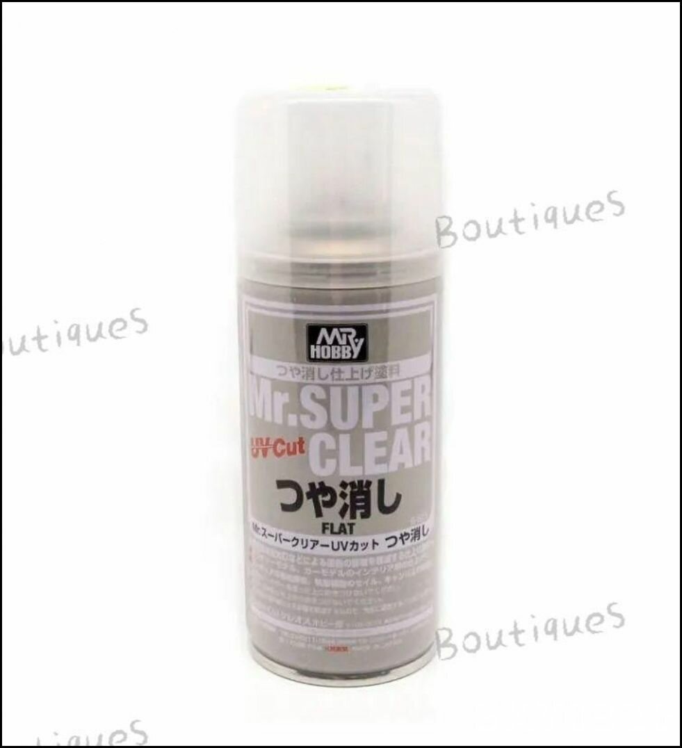 B-523 FLAT Лак матовый с УФ защитой MR.HOBBY Mr.SUPER CLEAR MATT UV (UV CUT FLAT) 170мл (Обновленный внешний вид 2024)