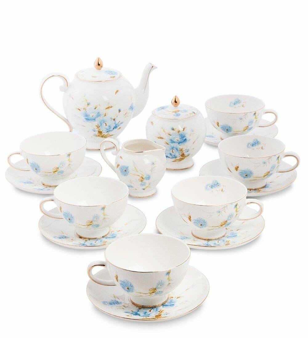 Чайный сервиз Санта Магдалена голуб (Pavone) A2088253 Pavone, Фарфор