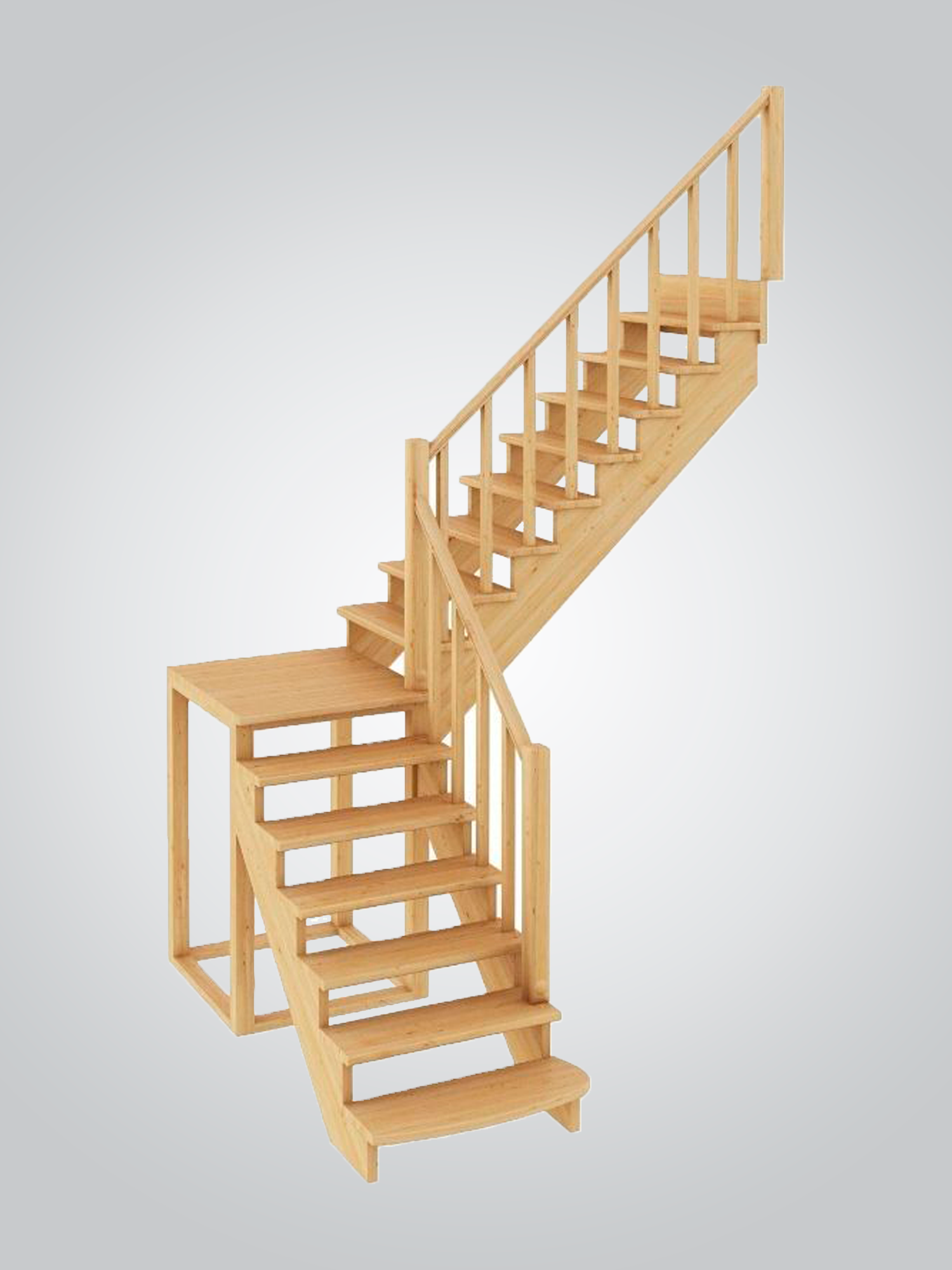 Лестница на второй этаж К-002м/4 Правая