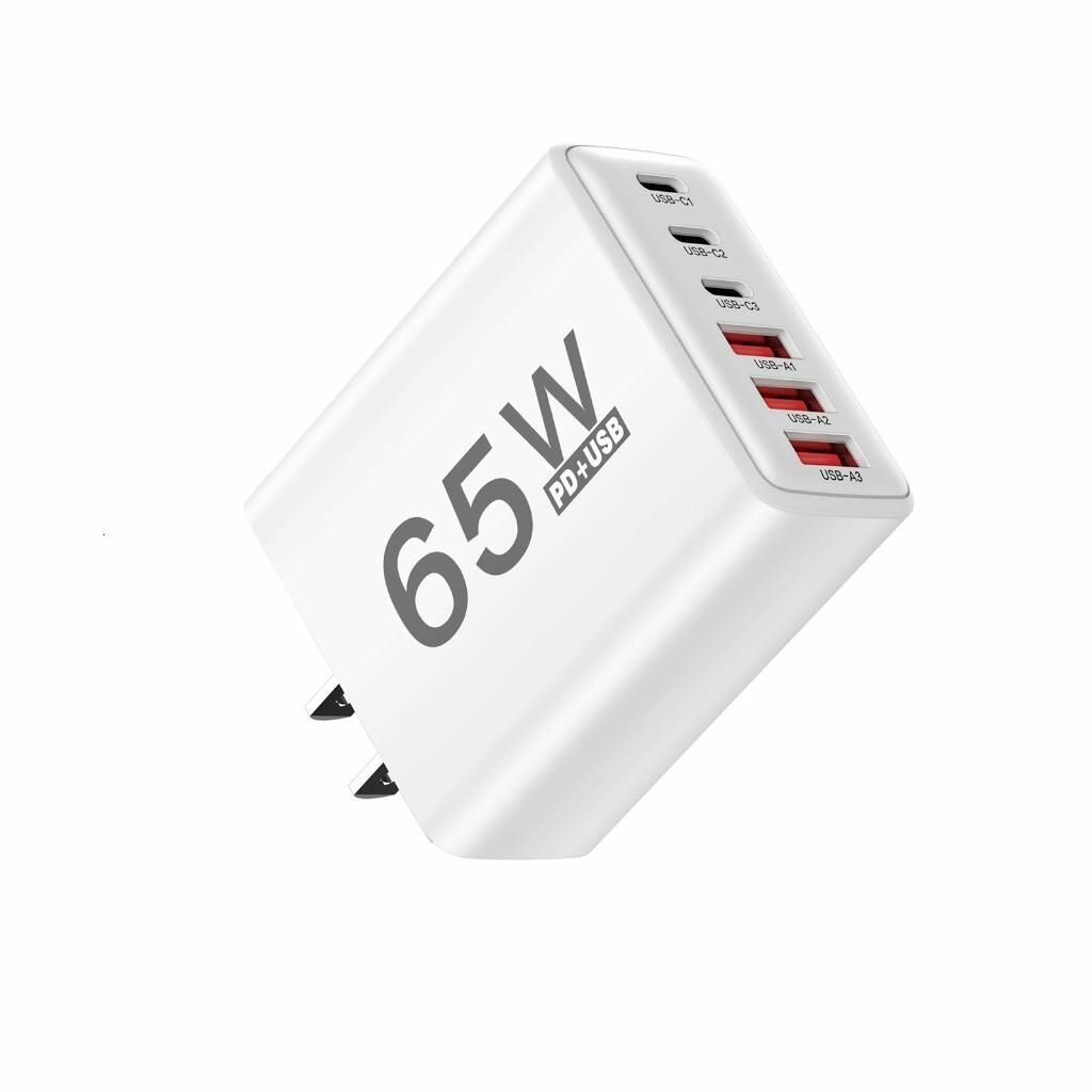 65W USB-устройство с несколькими портами, Белый - US