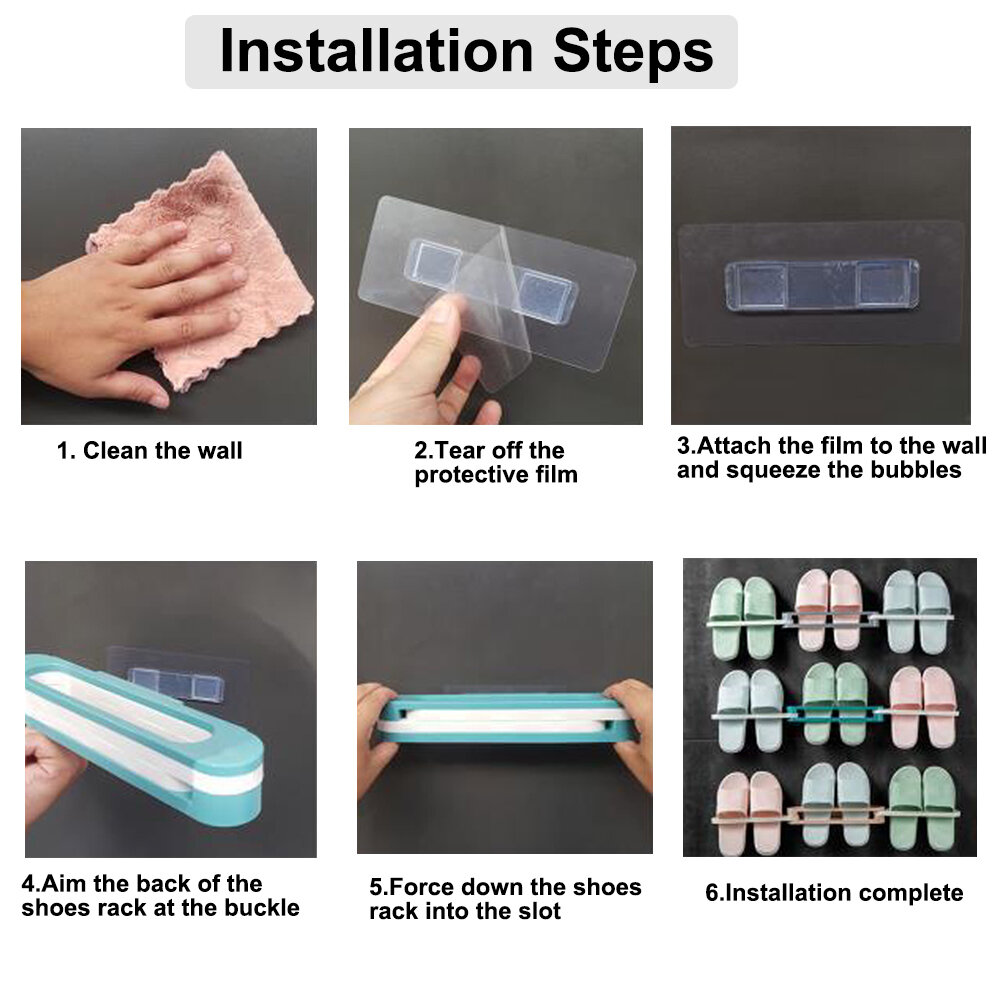 3 в 1 Раздвижной Стеллаж для Обуви Без Перфорации Экономичный По Местоустройству Настенный Складной Поддержка Щелка Душ Ванна полка Кабинет Стойка держатель Организатор Обуви, Цвет: Серый/Синий/Розовый, Материал: PP, Классификация: Раздвижной Стеллаж,