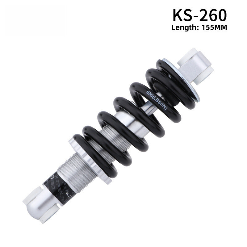 Exaform Spring Shock Absorber для электросамоката, модифицированного складывающегося велосипеда, задний велосипед, горный, мягкий хвост, рама, амортизатор (155mm * 650 lbs)