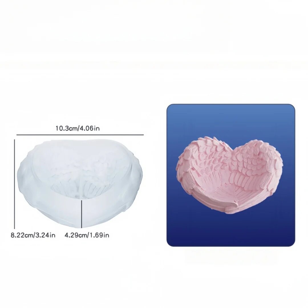 Силиконовая форма для гипса "Крылья ангела" A Silicone Mold