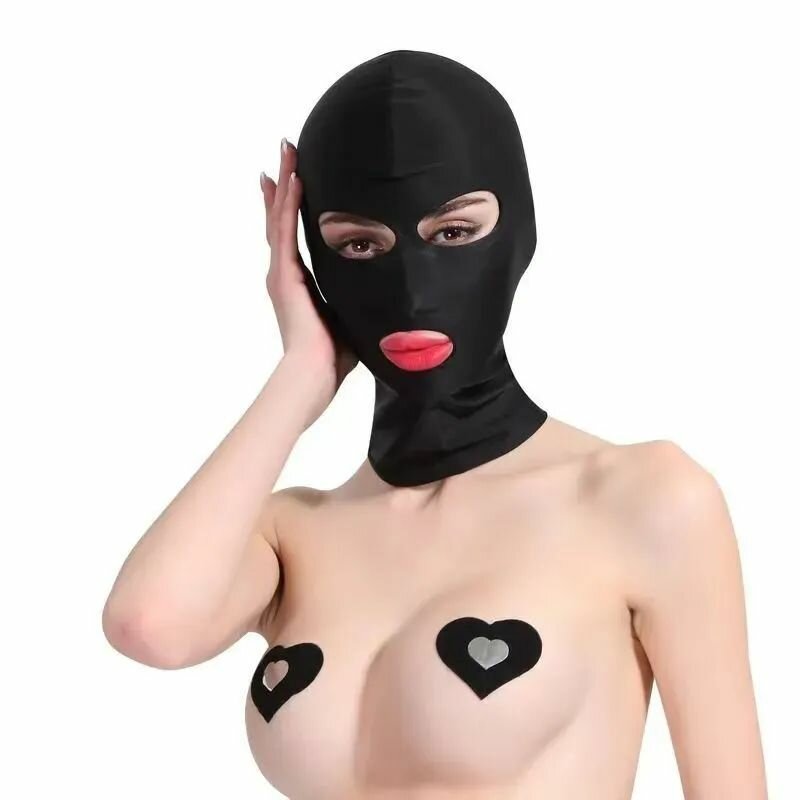 Маска эротическая БДСМ, балаклава секс игрушка, Mаска эротик