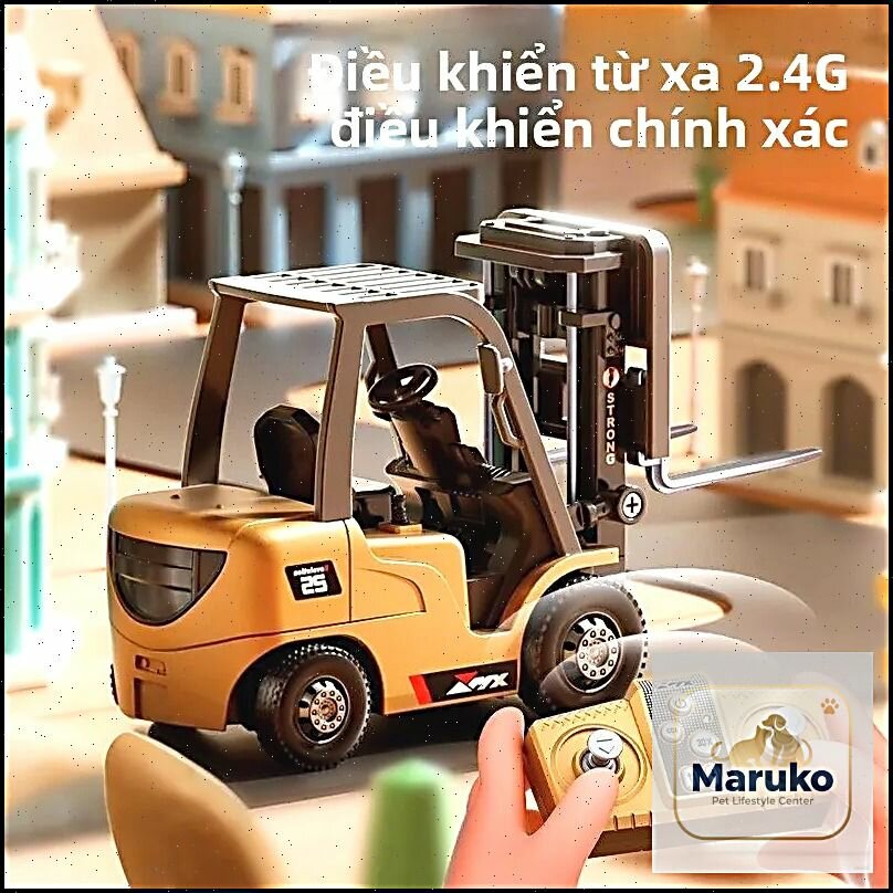 Мини-погрузчик с дистанционным управлением из сплава, настольный, для подъёма грузов, радиоуправляемый, инженерный, маленький автомобиль, детский, для мальчиков, игрушечный штабелер