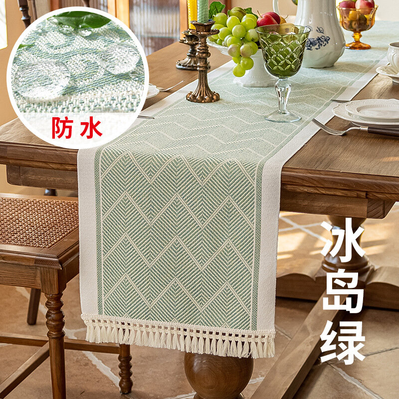 Рождественский красный новый скатерть водонепроницаемый декоративный чехол для телевизионного шкафа ткань для кофейного стола длинная скатерть имитация хлопка льна оптовая продажа дропшиппинг