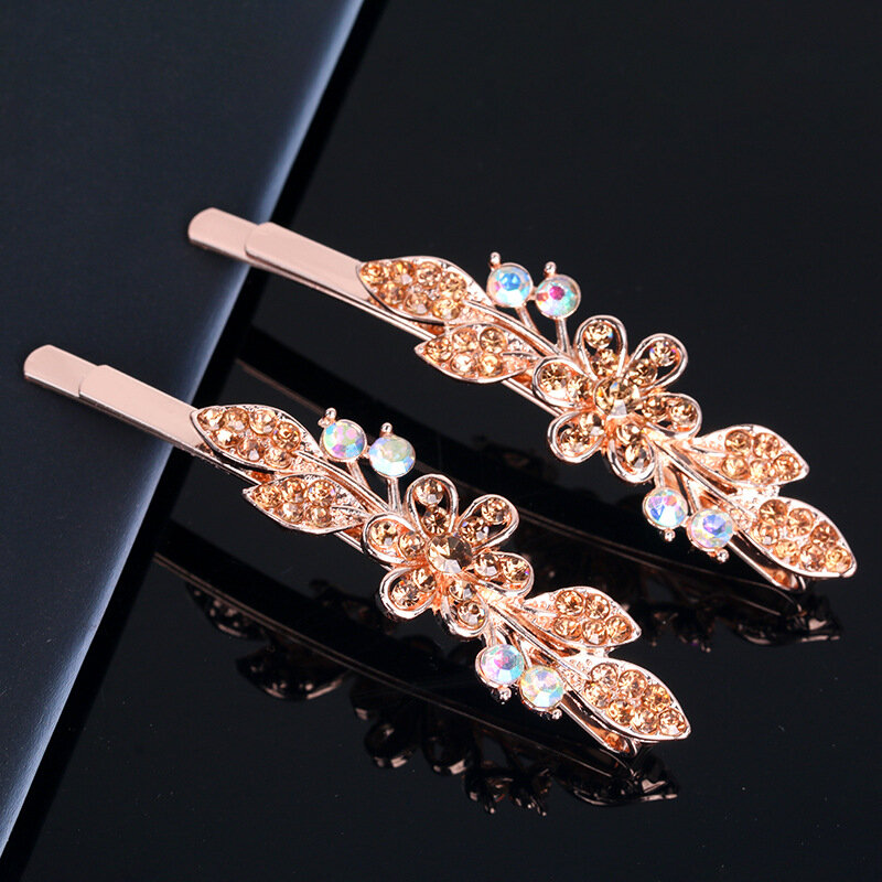 Заколка для волос с камнями в корейском стиле, боковая заколка, заколка для челки, заколка для волос интернет-знаменитости, аксессуар для волос, сладкий темперамент, заколка для сломанных волос, украшение для волос