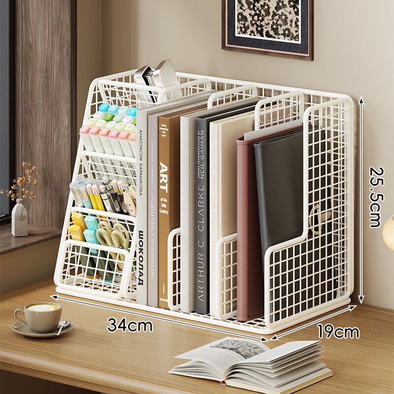 Настольная книжная полка, подставка для книг, стеллаж для хранения книг, простая многоярусная полка для файлов, органайзер для хранения на столе в студенческом общежитии