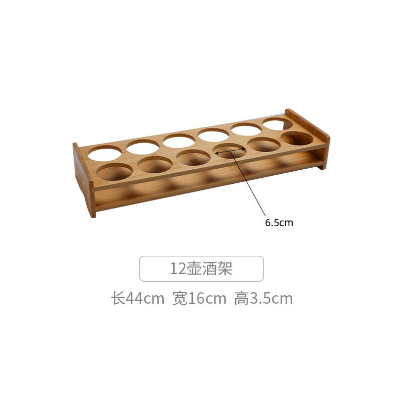 Бамбуковая и деревянная стойка для чашек с пулями Стойка для чашек с ликером Деревянная стойка для хранения вина Стойка