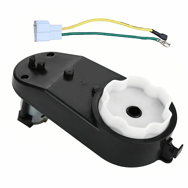 (1 комплект) Электродвигатель с редуктором RS390, 12В, отверстие 1.0 мм, для детского электромотоцикла/внедорожника - 18000 об/мин